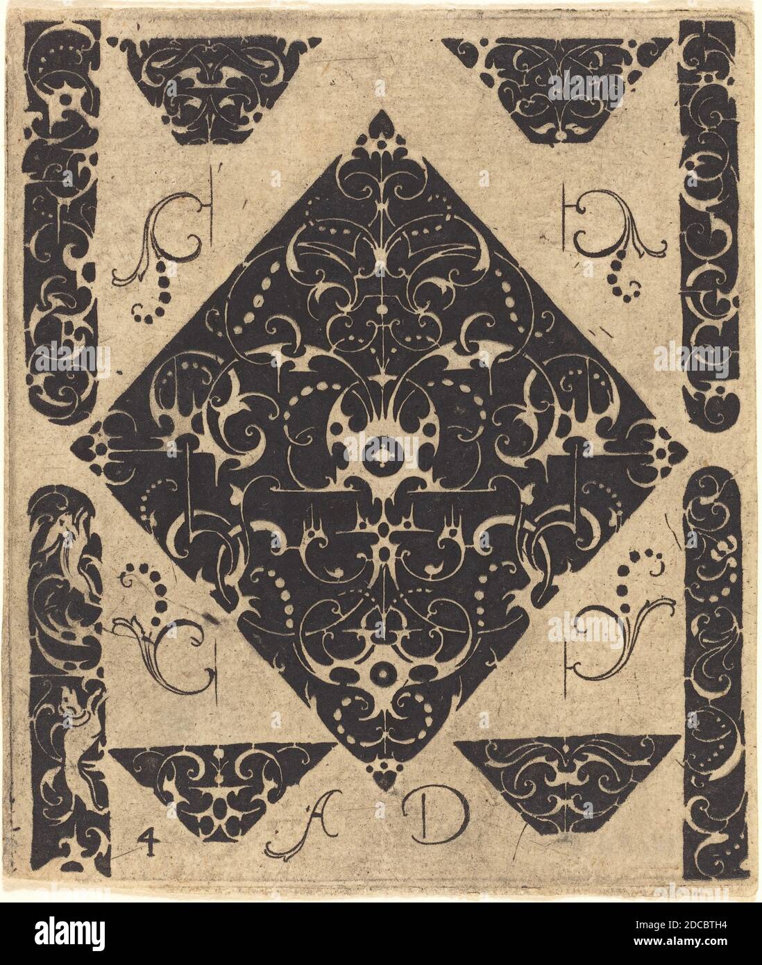Master AD, (artist), German, active late 16th century, Ornament ...