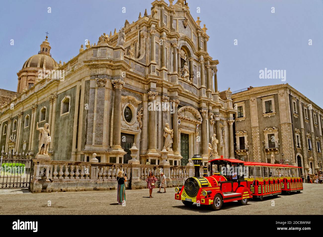 St. Agatha's Cathedral in Duomo Square, Catania, Sicily Stock Photo - Alamy