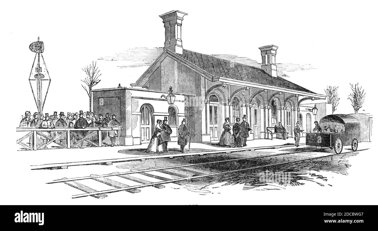 Opening of the Leamington and Warwick Railway - Kenilworth Station ...