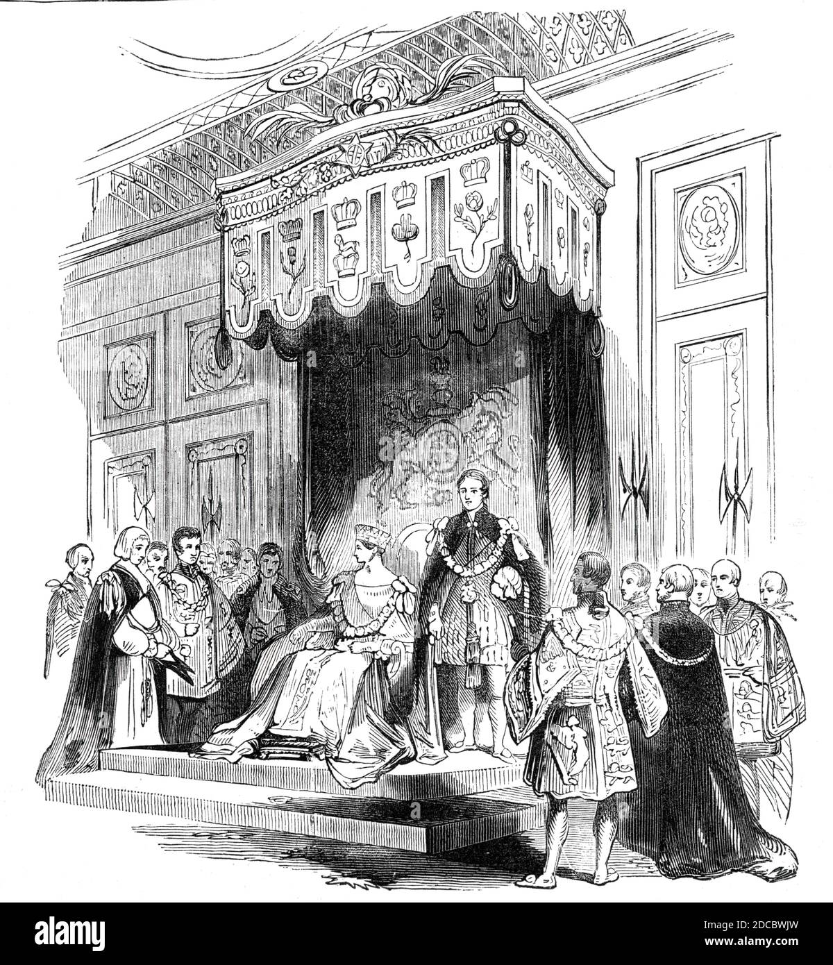 Enthronization of the Queen as Sovereign of the Order of the Garter ...