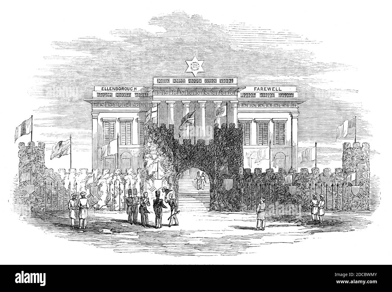 Farewell Dinner to Lord Ellenborough - The Town Hall, Calcutta, 1844 ...