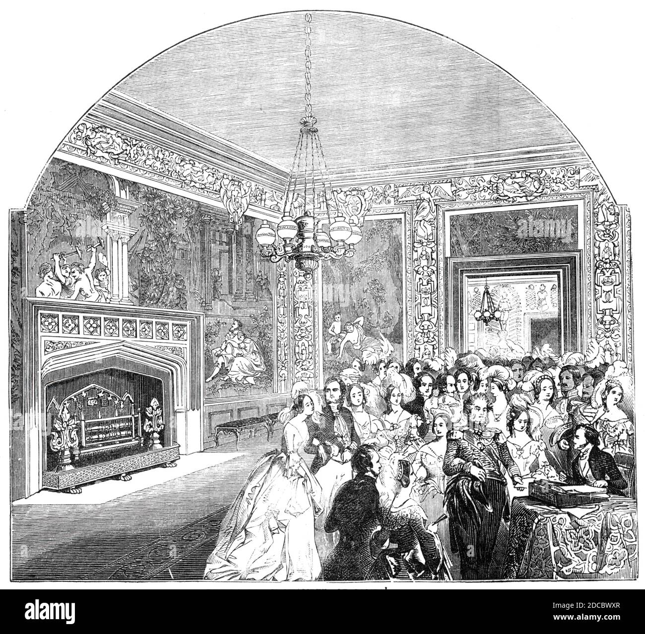 The Tapestry Chamber, St James's Palace, 1844. 'Our engraving ...
