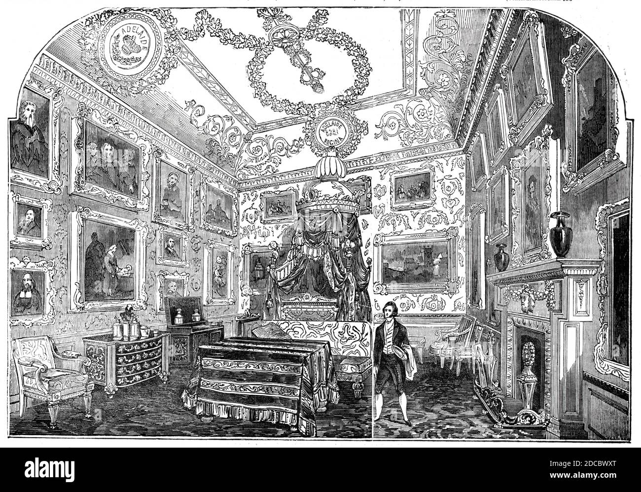 Kings bed chamber windsor hi-res stock photography and images - Alamy