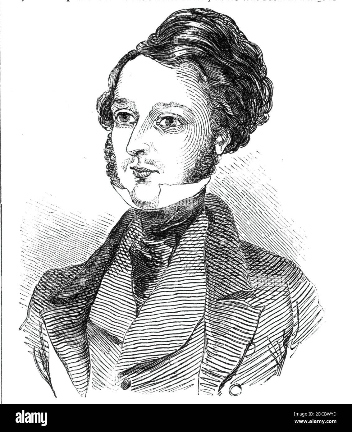 Lord John Manners, 1844. Portrait of British statesman John James ...