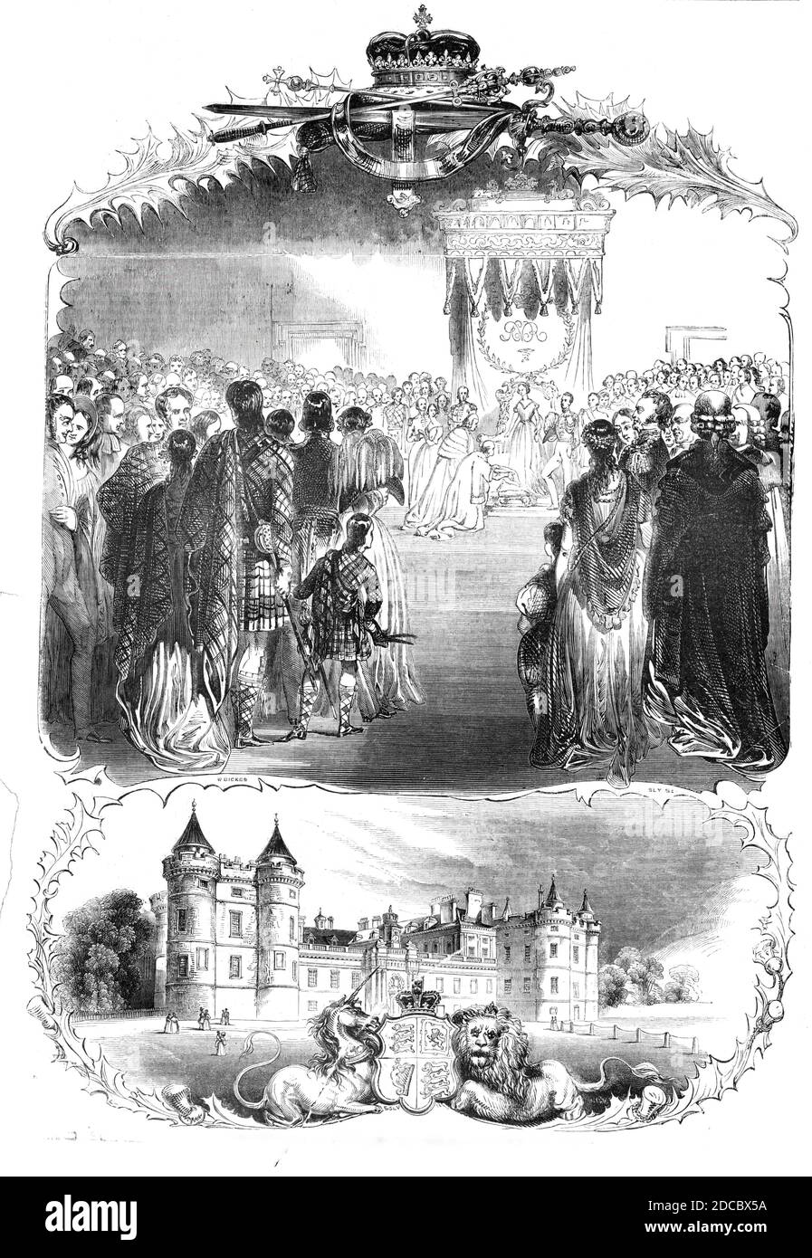 The Throne Room, Palace of Holyrood, and the Ancient Regalia of ...