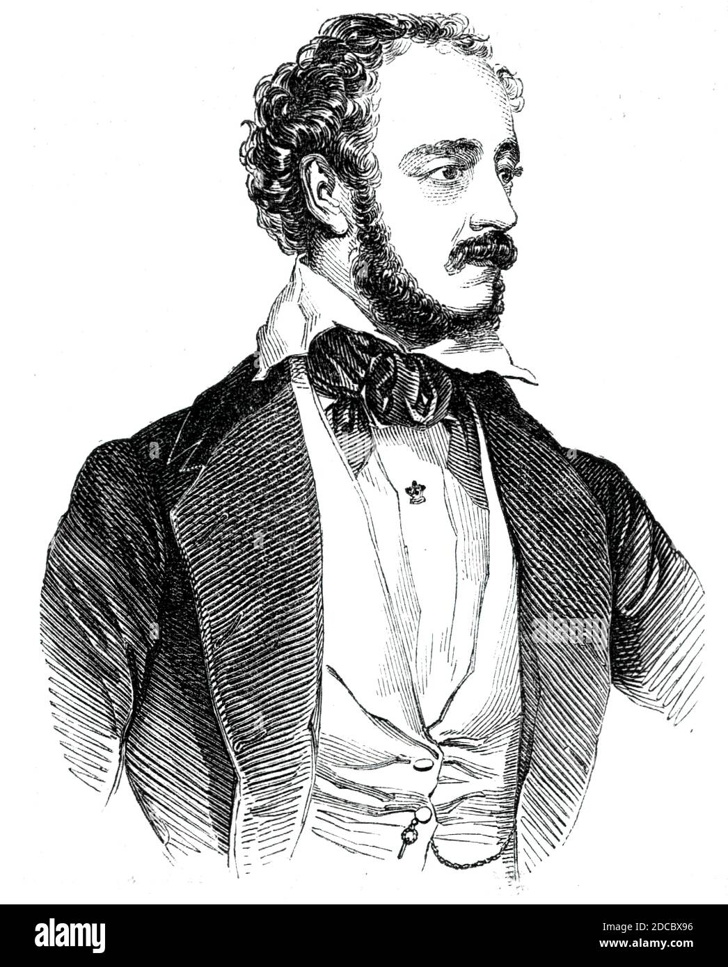 M. Salvi, 1844. Portrait of Italian operatic tenor Lorenzo Salvi ...