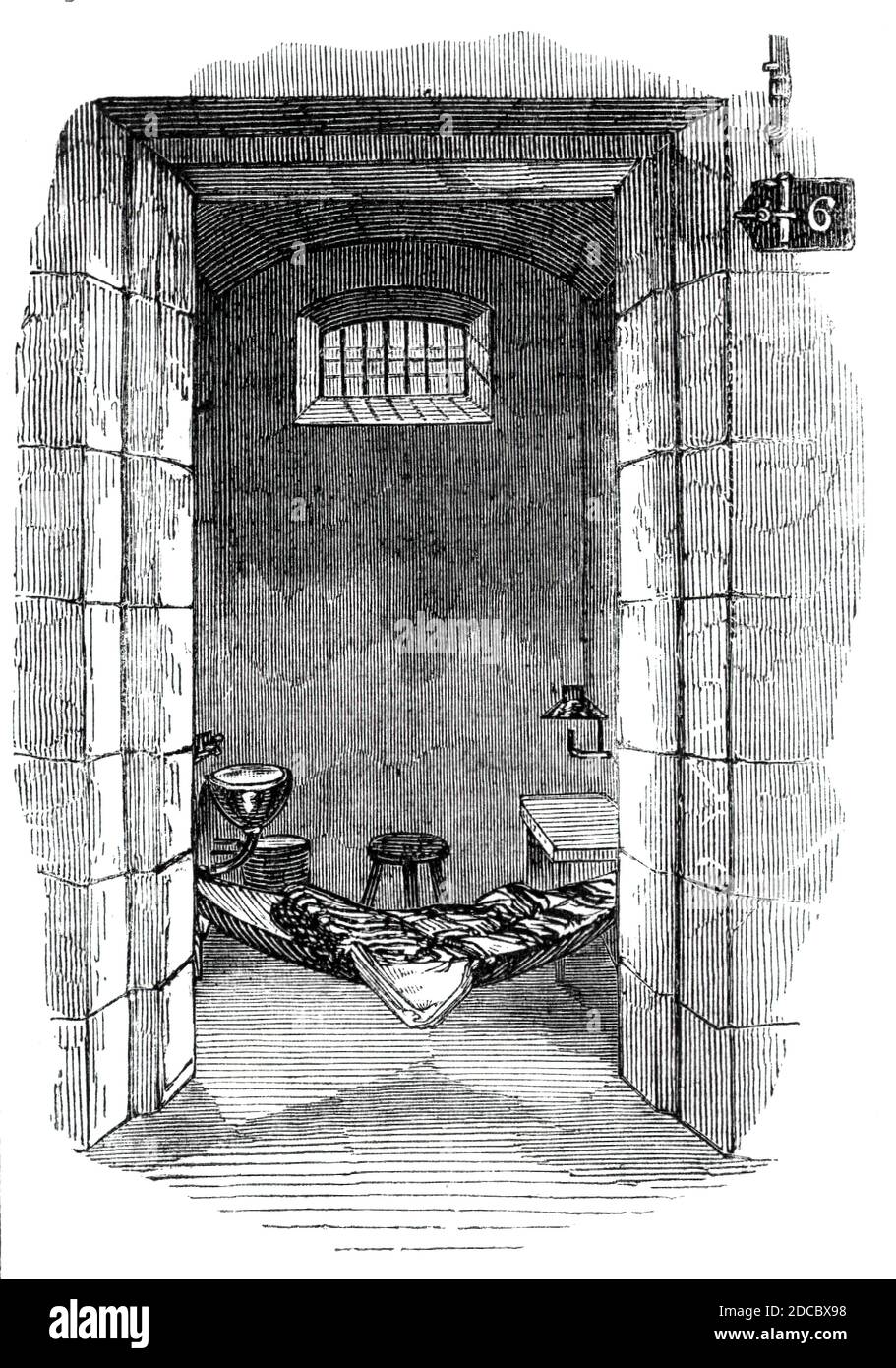 Interior of cell, 1842. Inside Pentonville Prison in London, completed ...