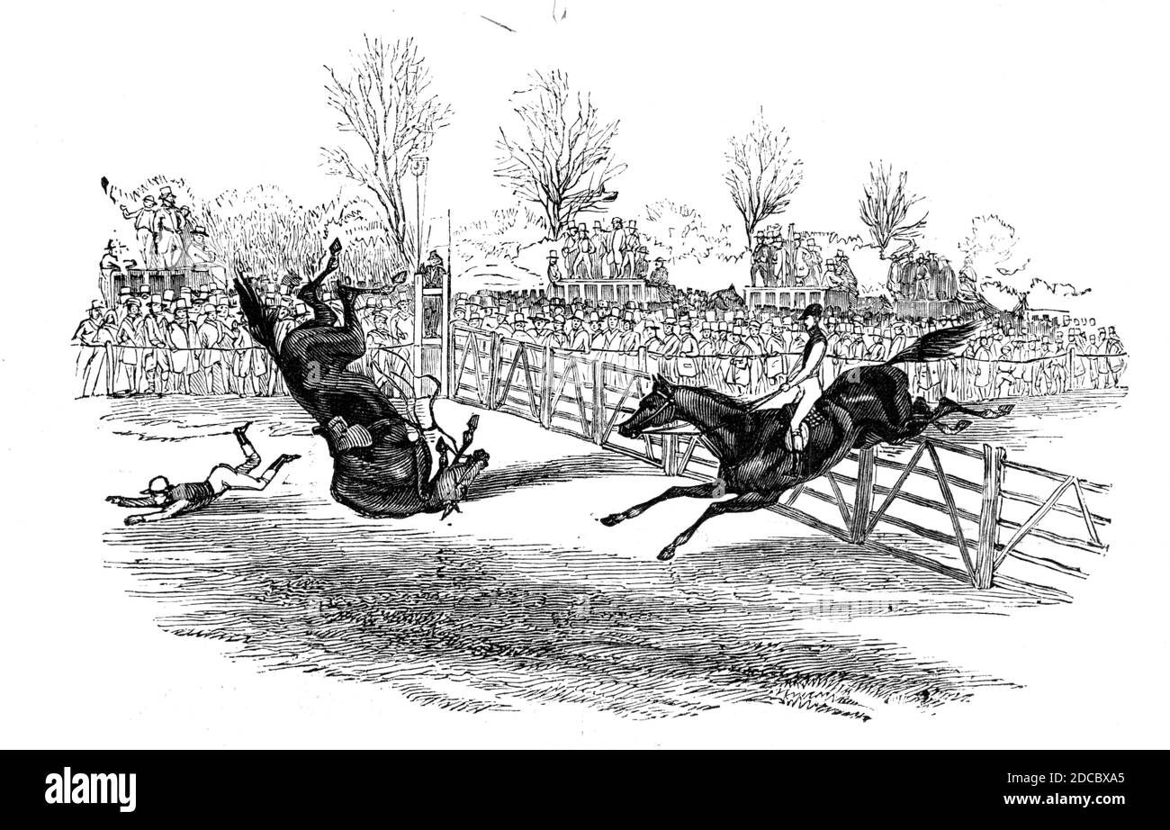 Jockey falling horse racing hi-res stock photography and images - Alamy