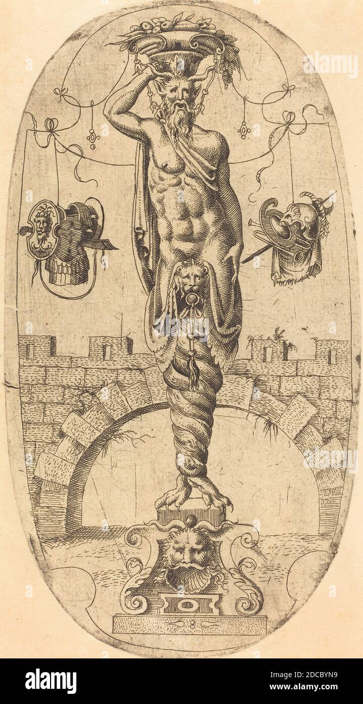 Jean Mignon, (artist), French, active 1543 - active c. 1545, Satyr with ...