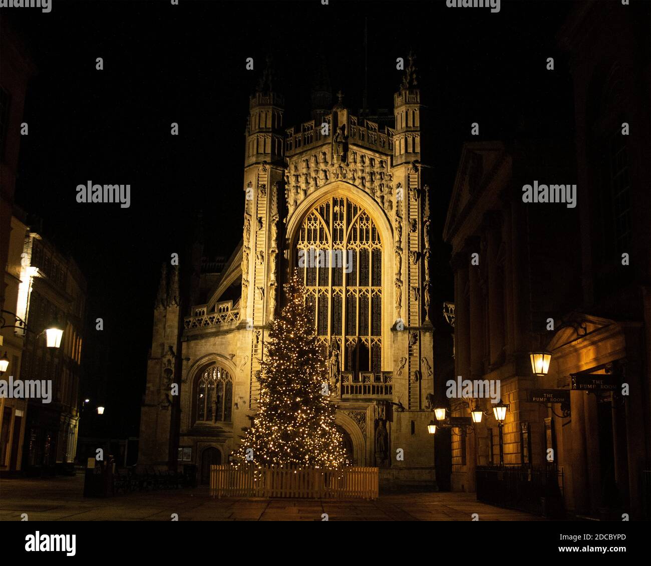 Christmas 2020 centre of Bath Stock Photo - Alamy