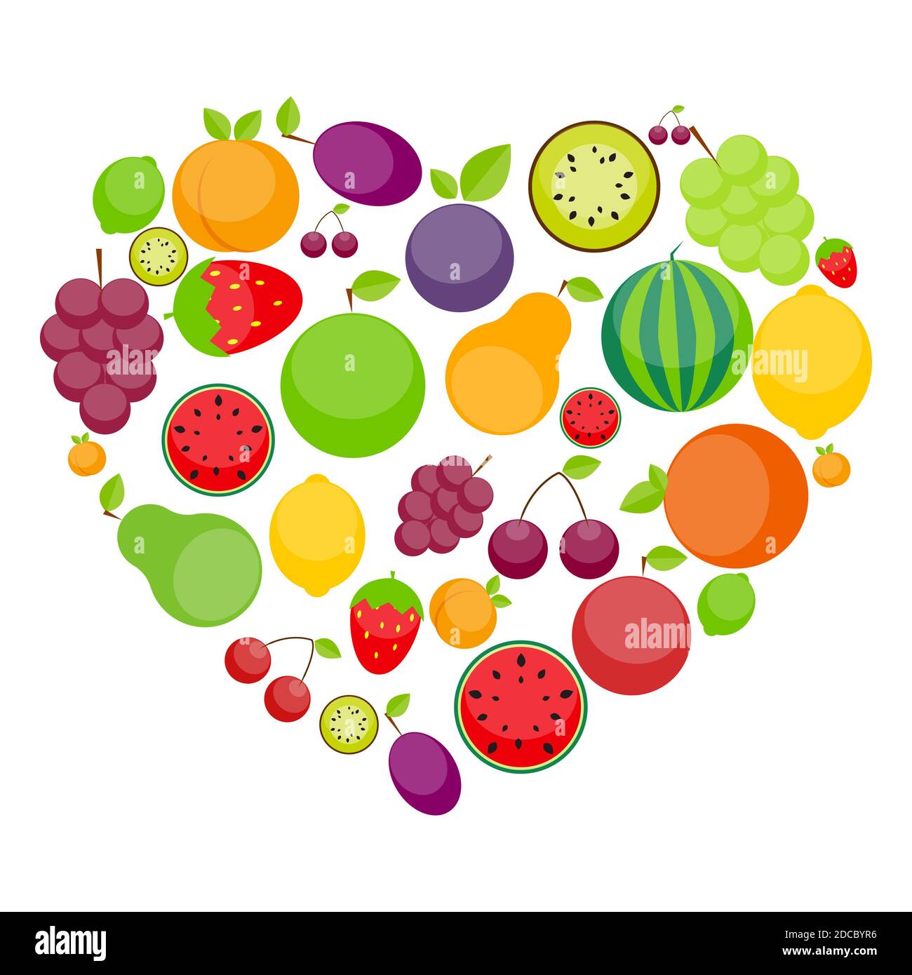 Apple, Orange, Plum, Cherry, Lemon, Lime, Watermelon, Strawberries ...