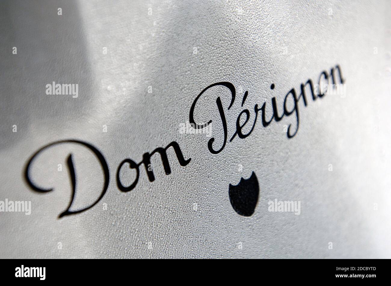 Tasting Dom Perignon champagne vintage Rose Stock Photo - Alamy