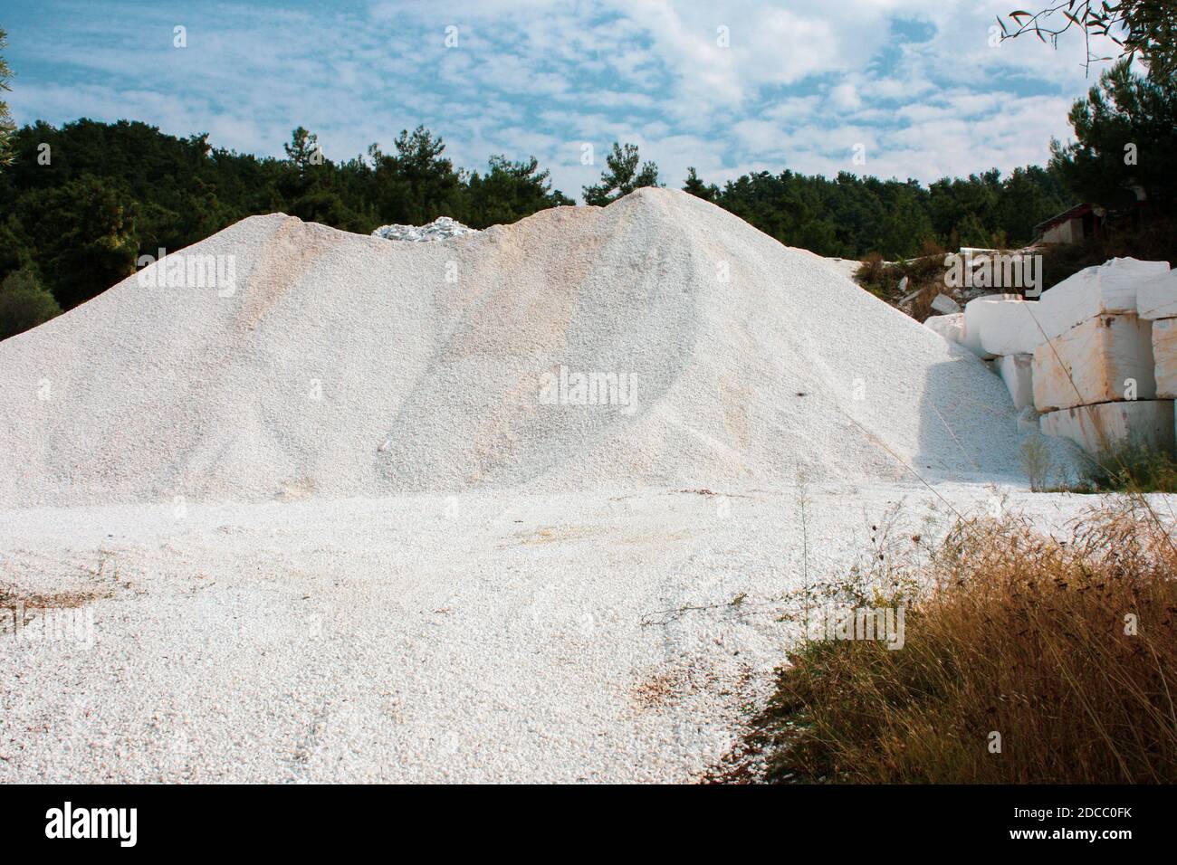 A beautiful view of a marble quarry Stock Photo - Alamy