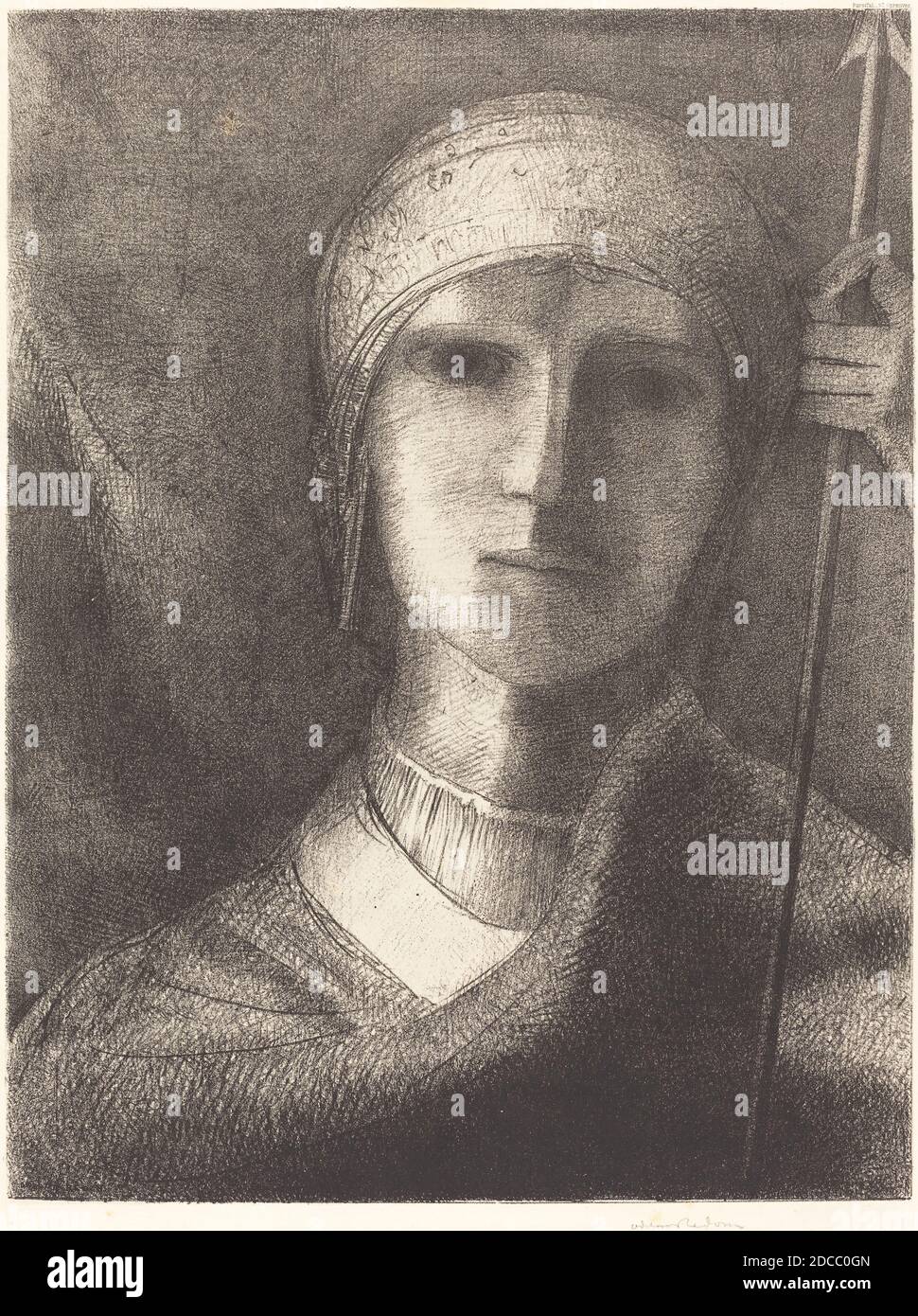 Odilon Redon Artist French 1840 1916 Parsifal 1892 Lithograph