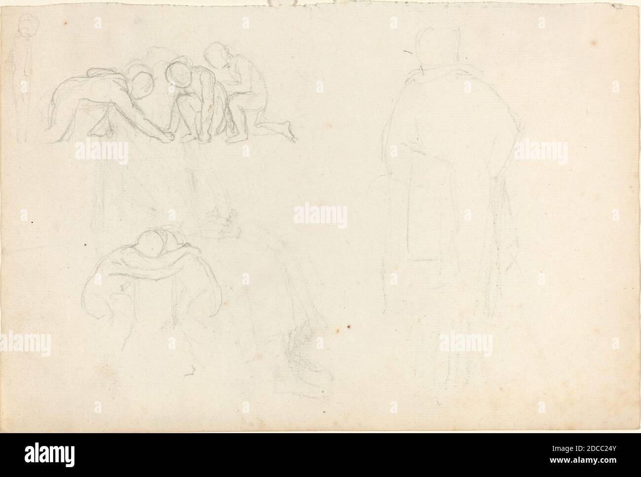 John Flaxman, (artist), British, 1755 - 1826, Sheet of Studies ...