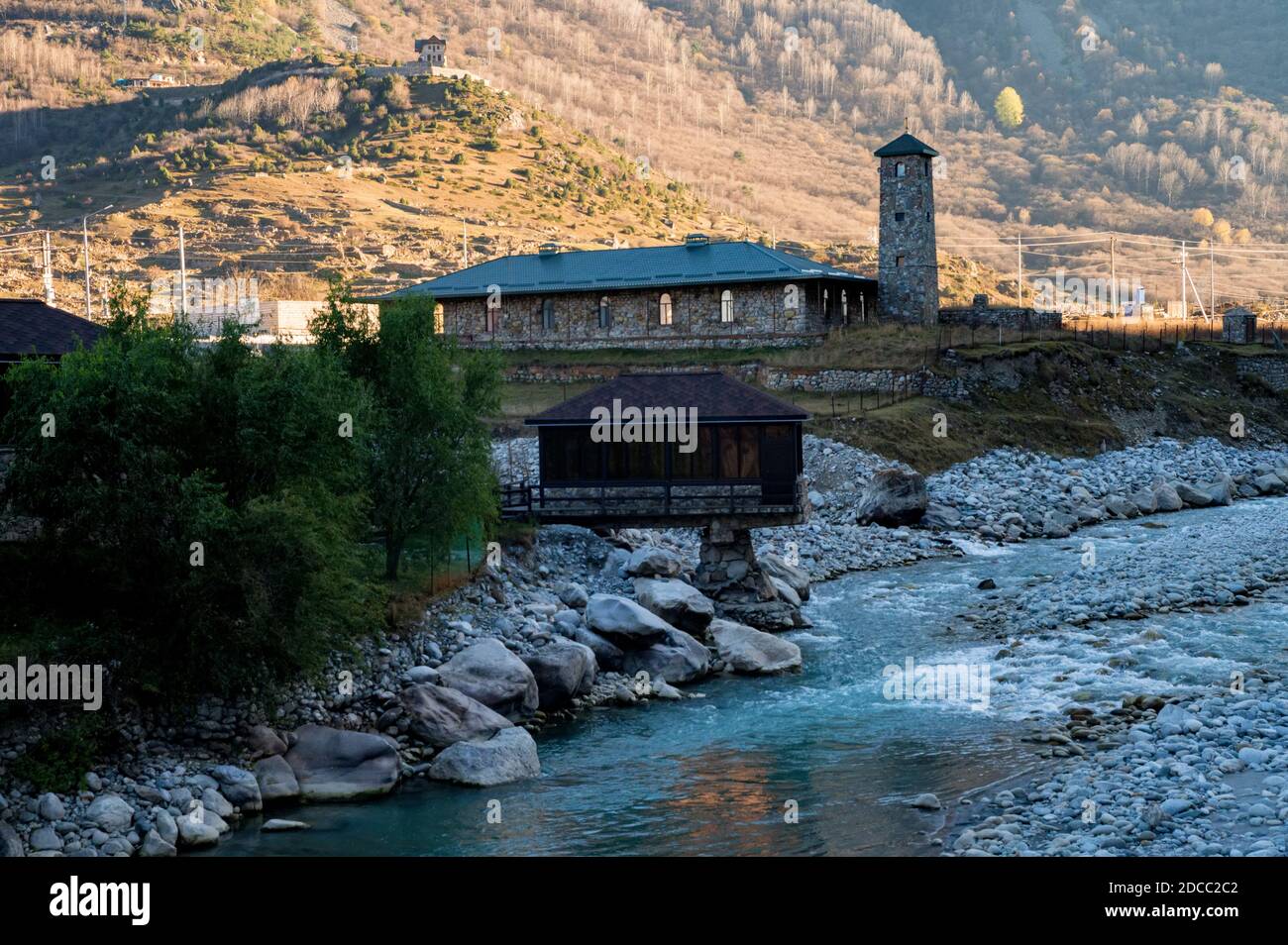 Old abandoned mountain village north caucasus hi-res stock photography ...