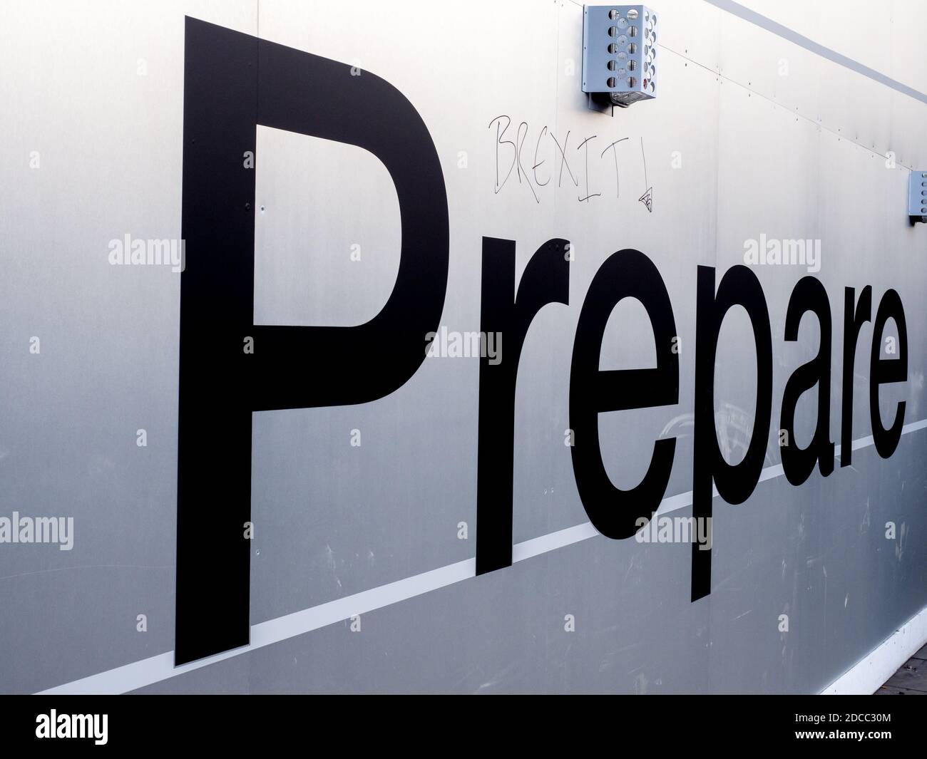BREXT Prepare. Angel Islington, London Stock Photo - Alamy