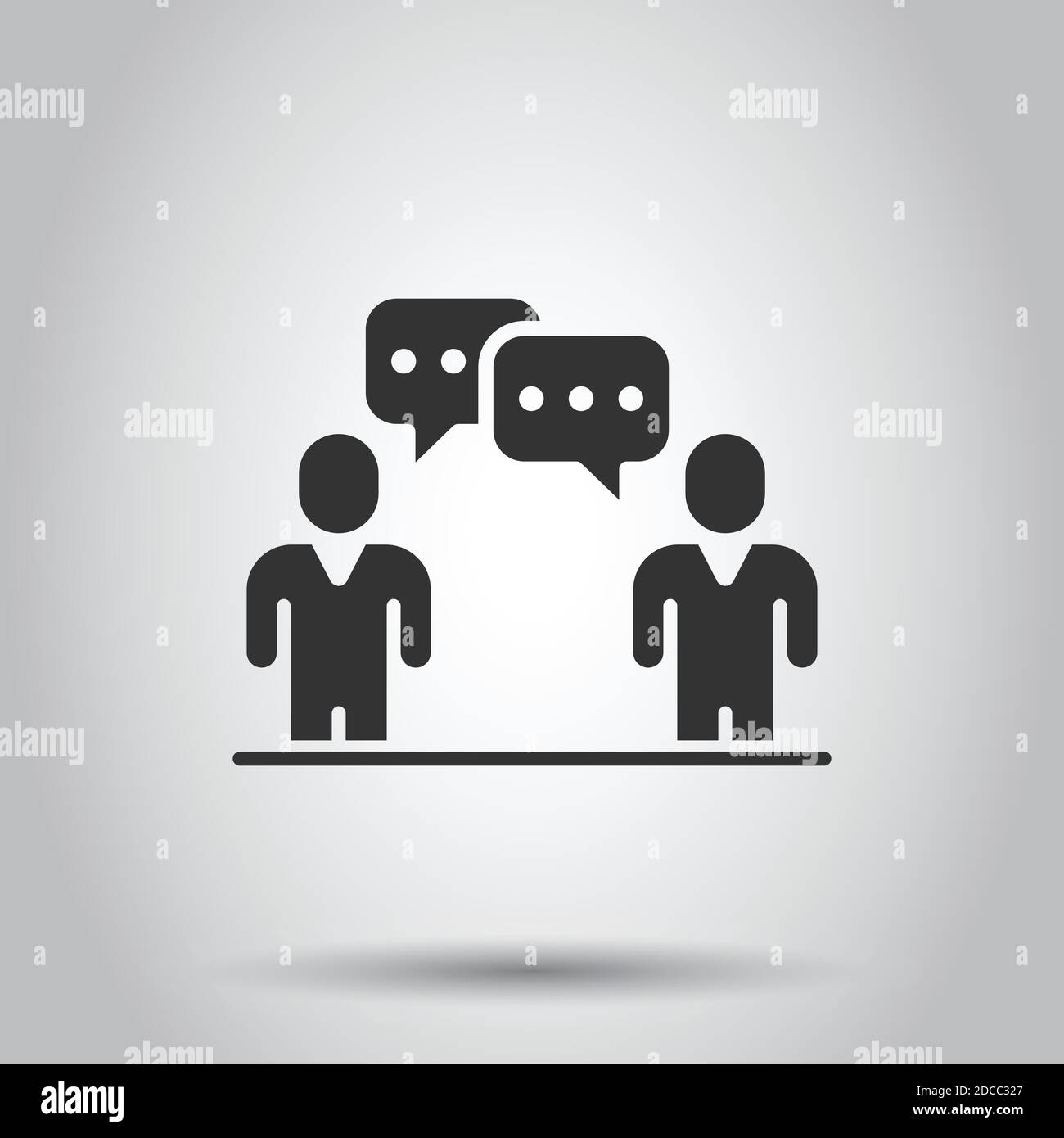 People icon in dialog Stock Vector Images - Alamy