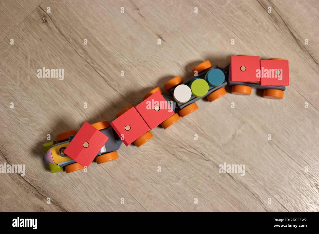 Toy block constructor train Stock Photo - Alamy