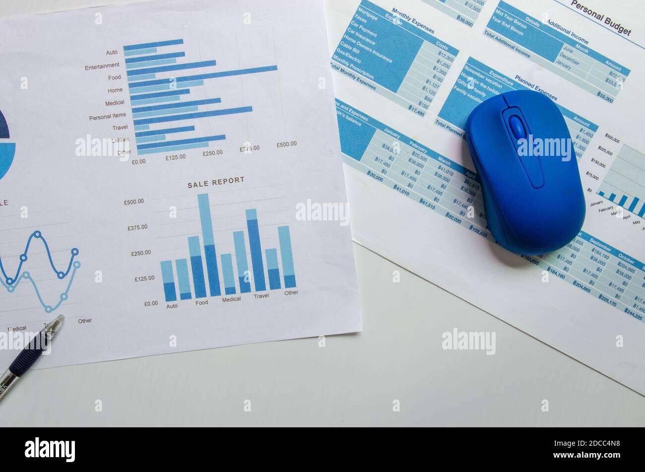 Business graph and chart finance, accounting, statistics and analytic ...
