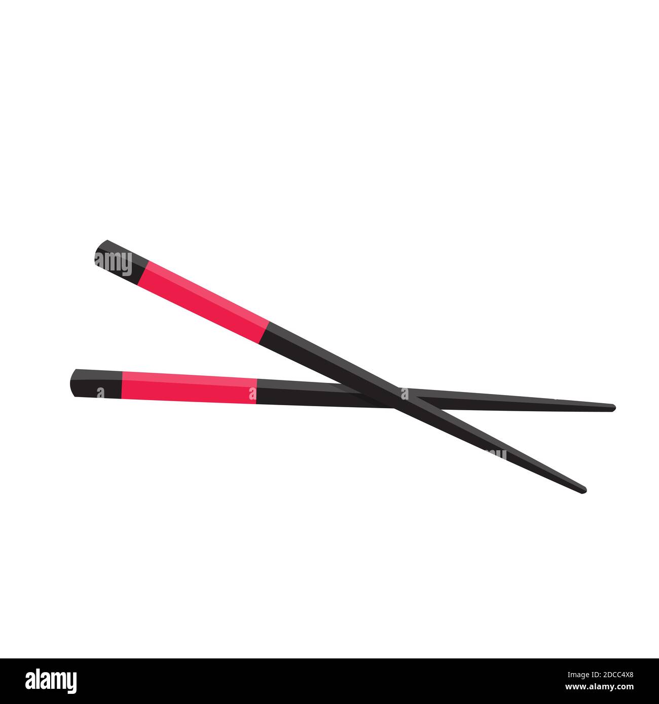 Chopstick Japanese Icon Isolated on White. Illustration Stock Photo - Alamy
