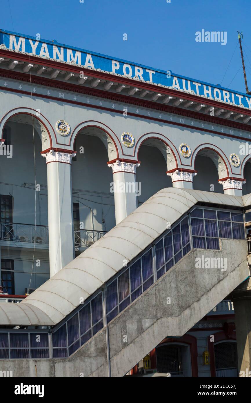 Myanmar port authority sign hi-res stock photography and images - Alamy