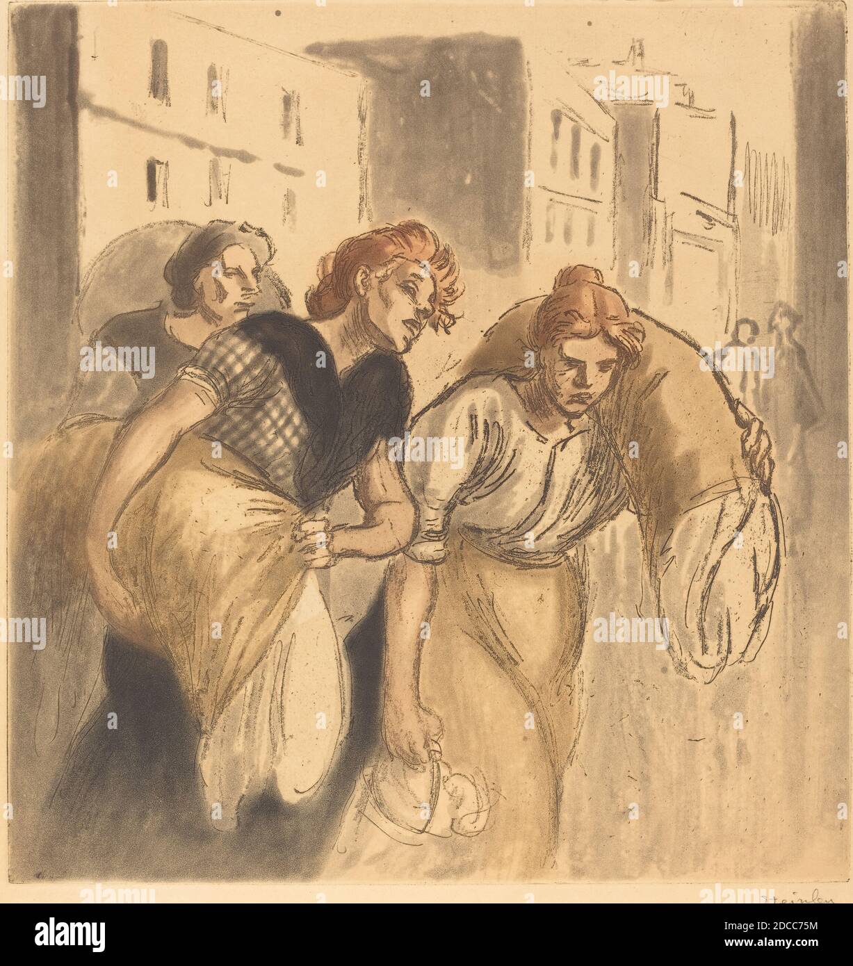 Théophile Alexandre Steinlen, (artist), Swiss, 1859 - 1923, Return from ...