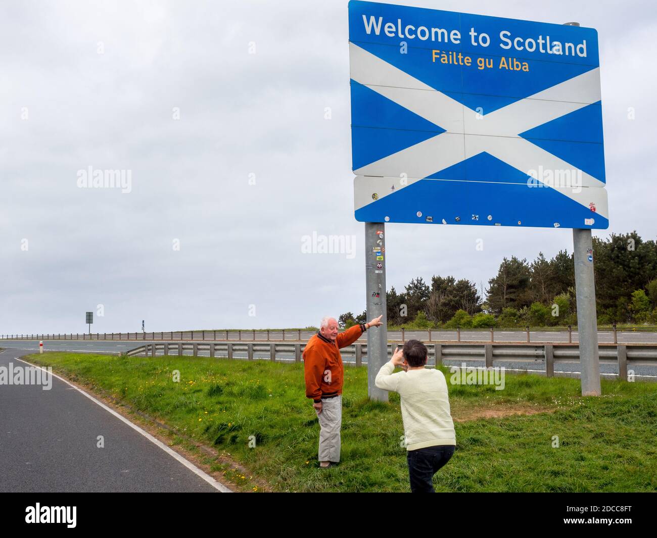 A French couple, who arrived in Hull by ferry, document their arrival ...