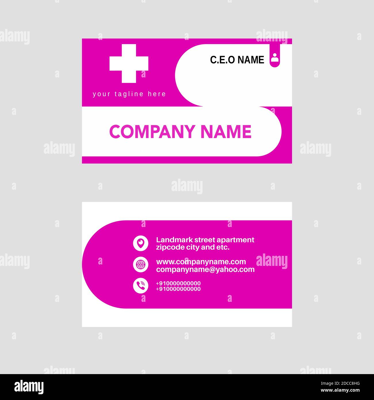 Beautiful business and visiting card template design Stock Vector Image ...