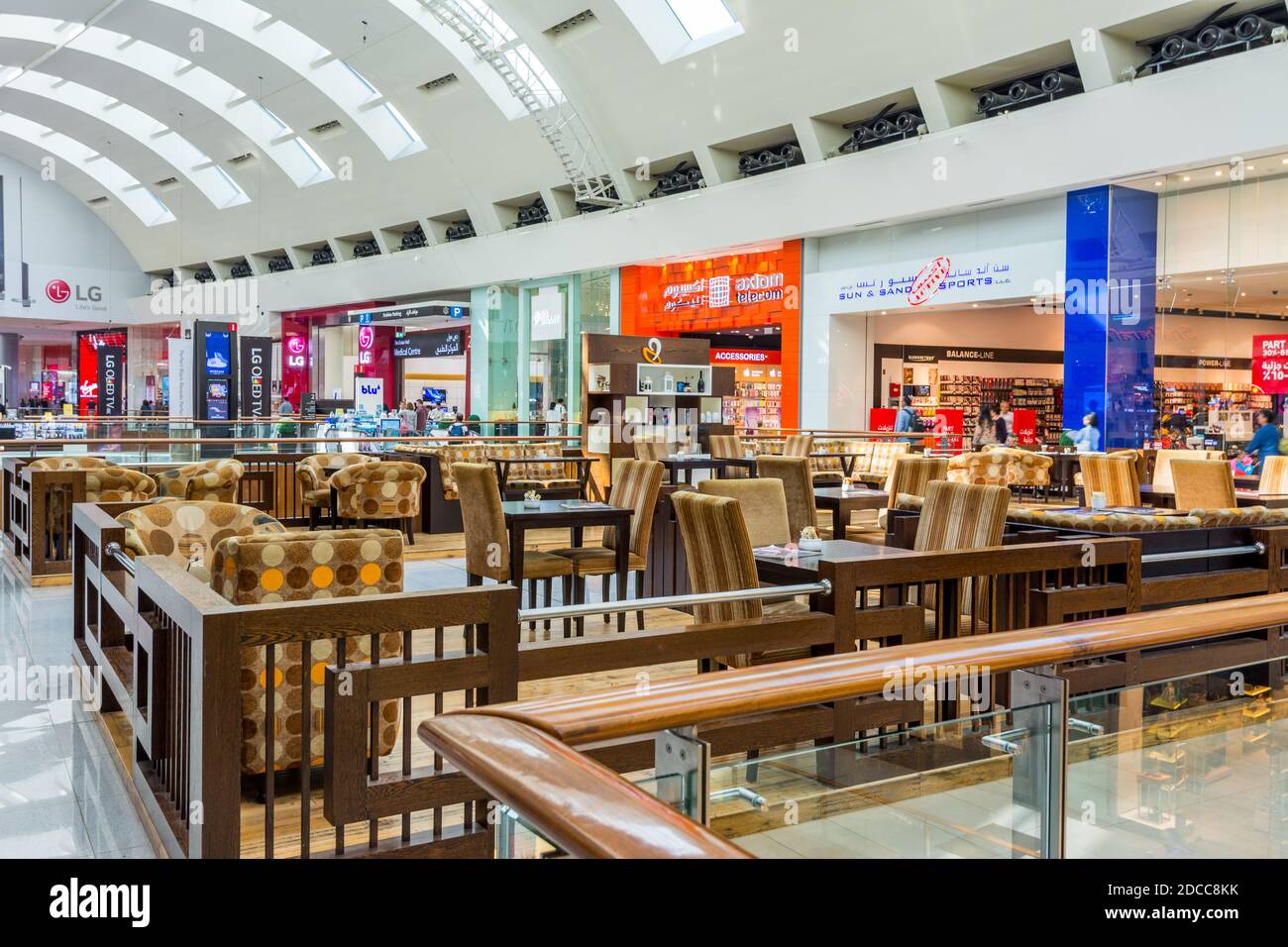 Interiors of Dubai mall, one of the world's largest shopping malls in ...