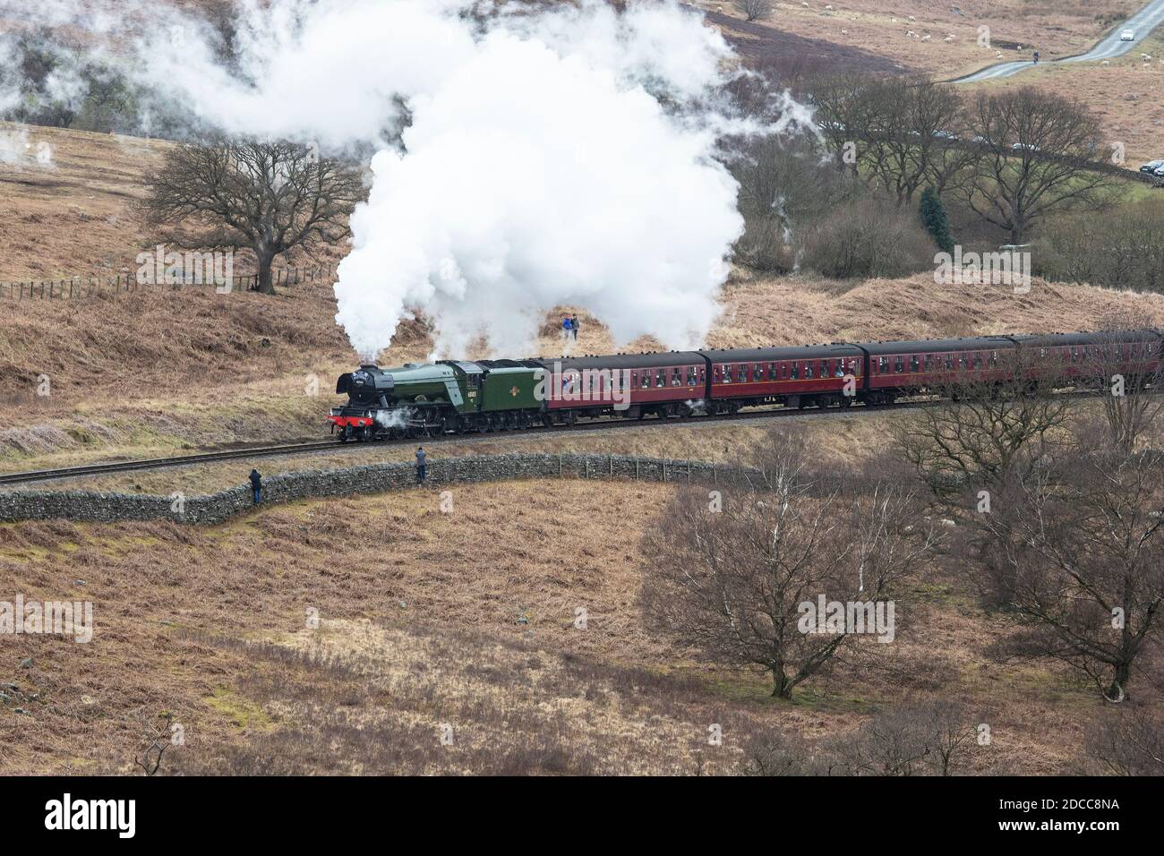 The Flying Scotsman Steam Engine LNER Class A3 No 60103 following ...