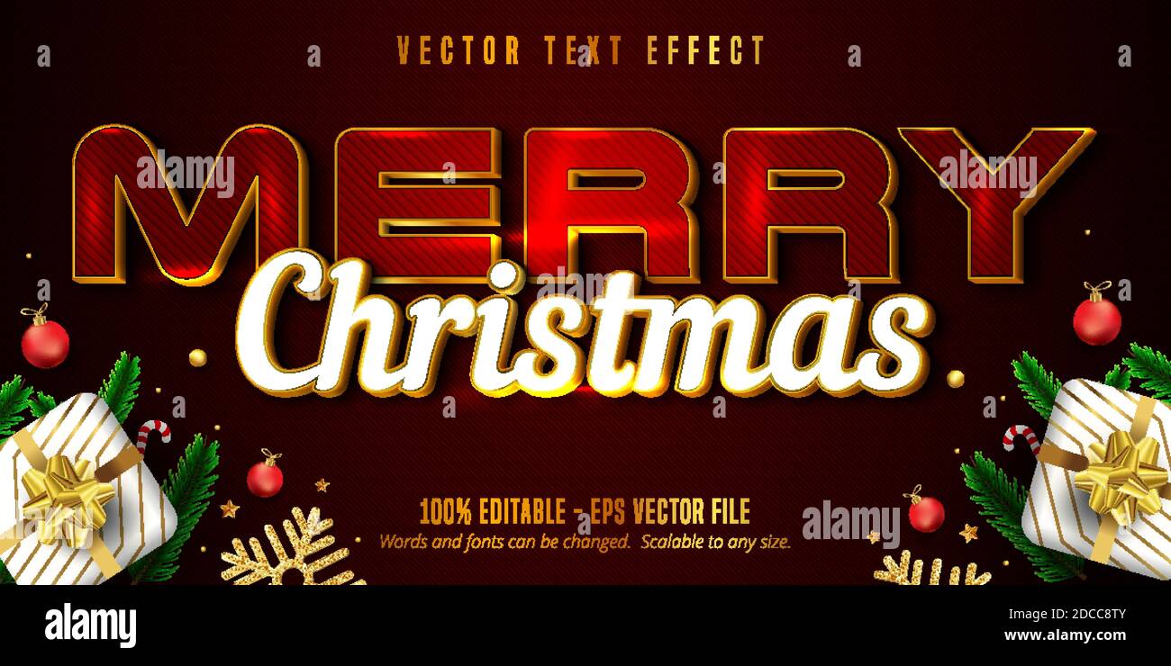 Christmas text Stock Vector Images - Alamy