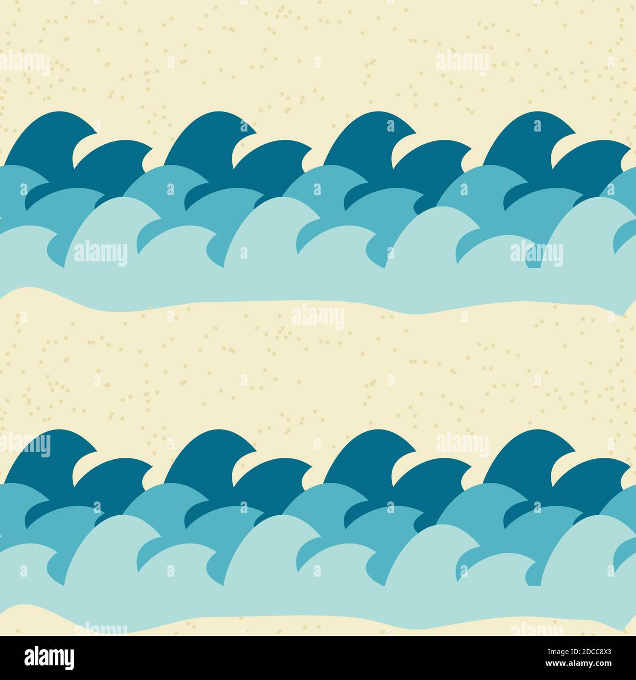 Abstract Simple Wave Seamless Pattern Background Illustration Stock ...