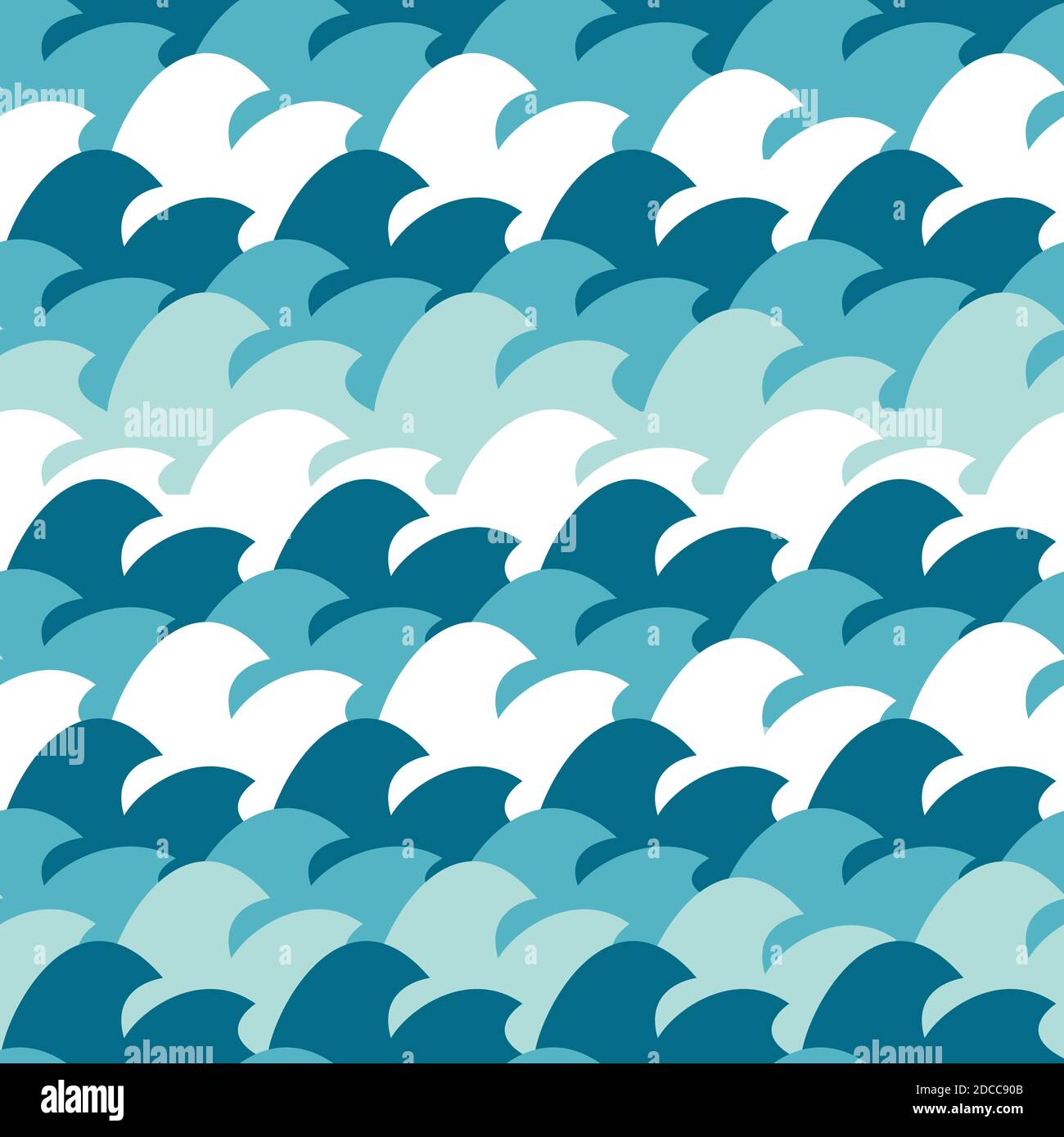 Abstract Simple Wave Seamless Pattern Background Illustration Stock ...