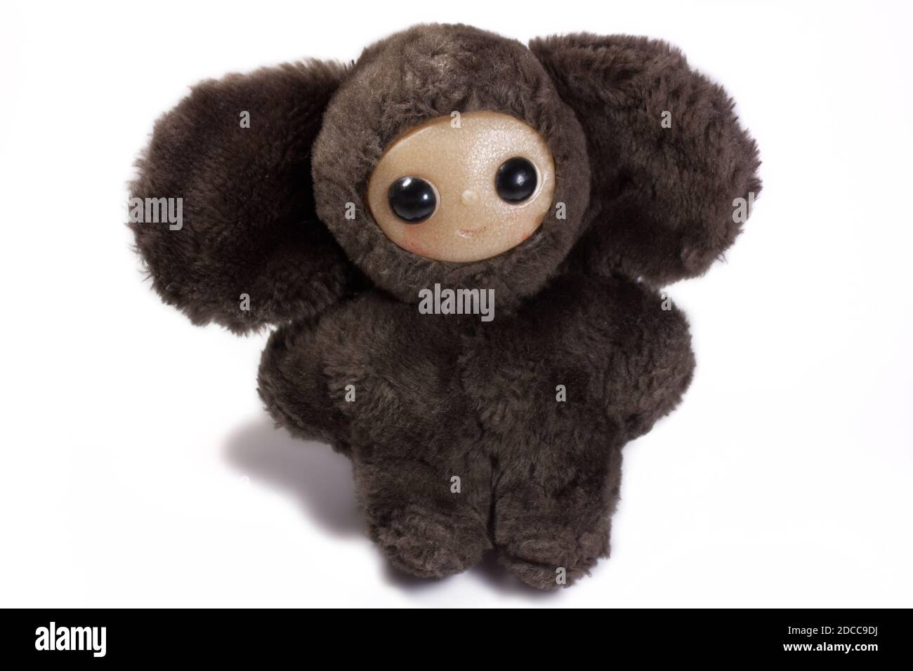 Russian cartoon character Cheburashka isolated on White background ...