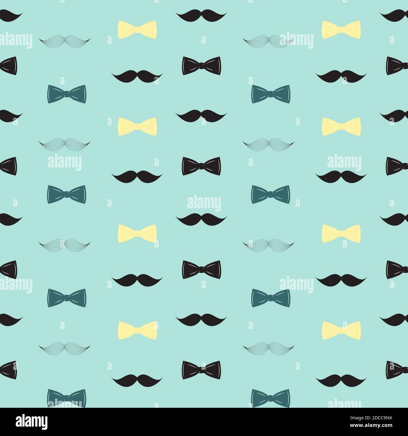 Mustache seamless pattern father day retro texture hi-res stock ...