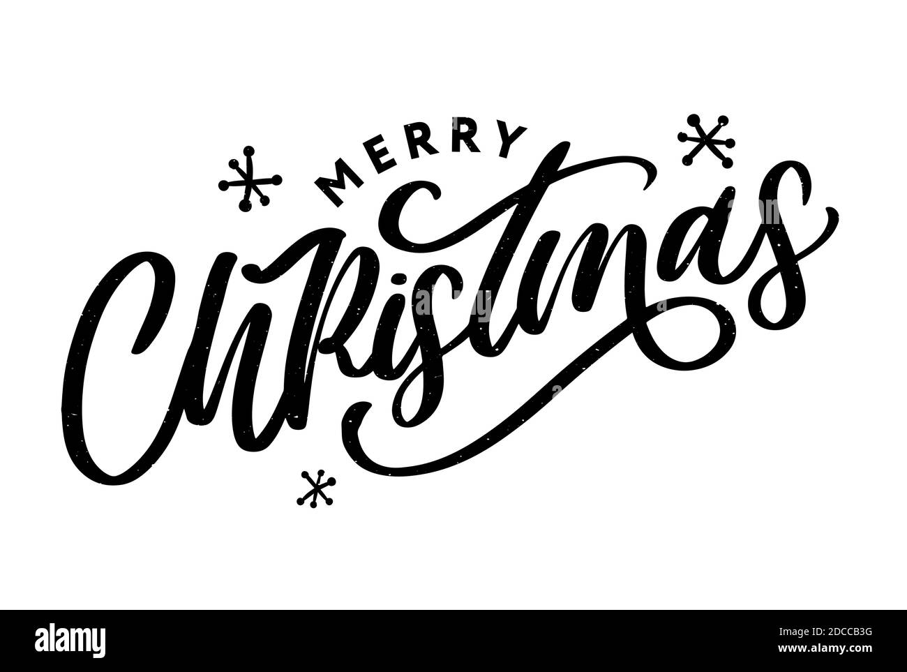 Merry Christmas Word Design