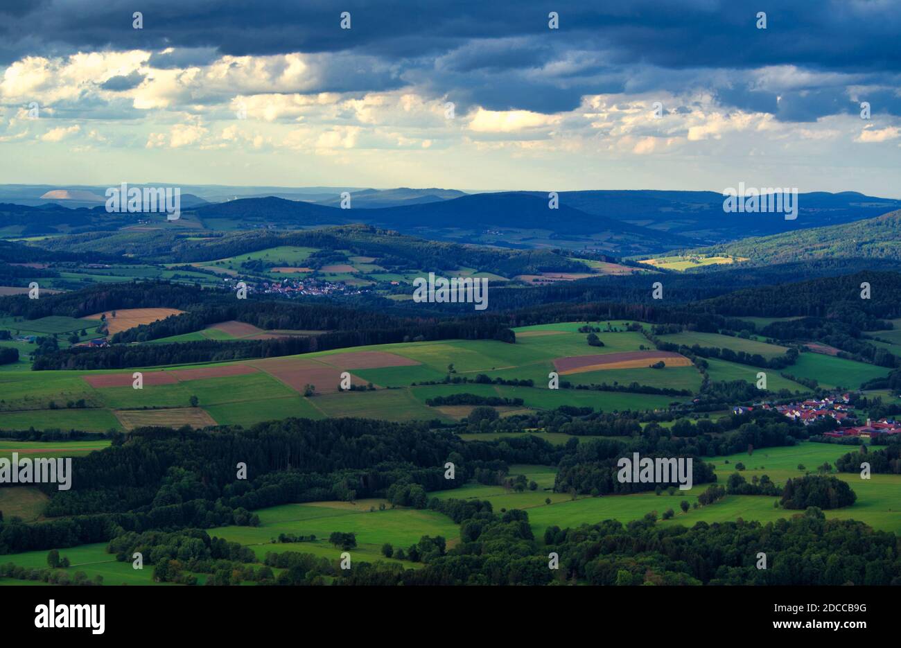 Beautiful landscape at sunset in fulda in hesse germany Stock Photo - Alamy