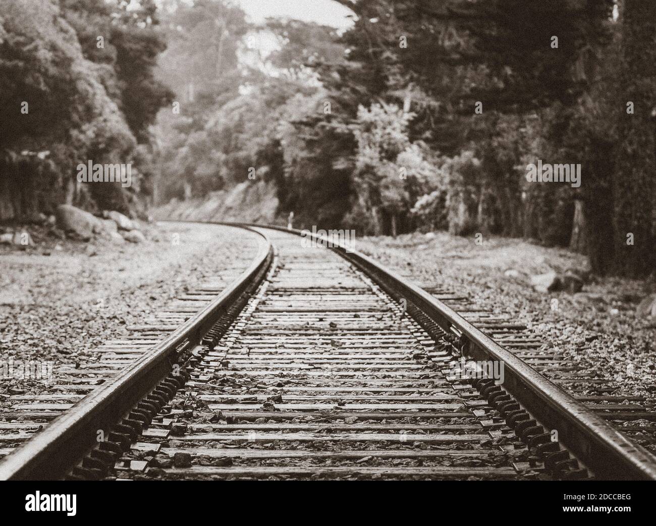 Empty railroad tracks hi-res stock photography and images - Alamy