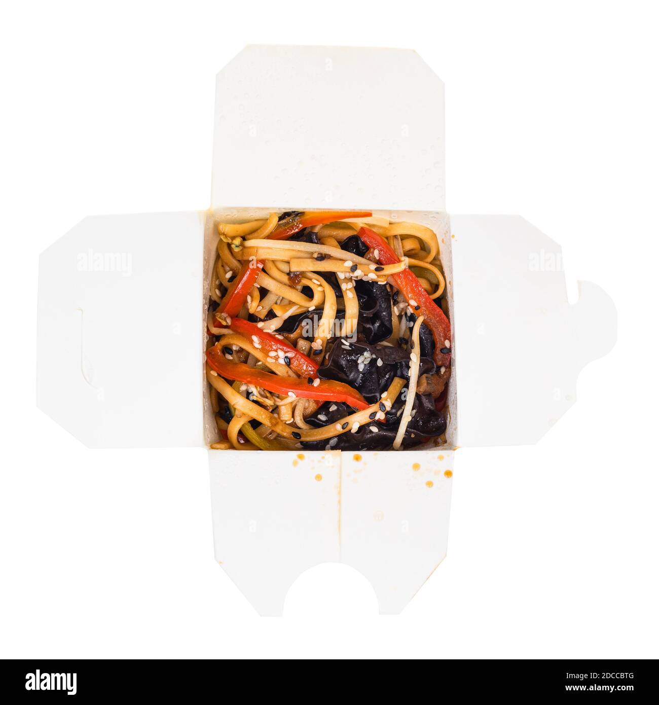 Top view udon vegetable Cut Out Stock Images & Pictures - Alamy