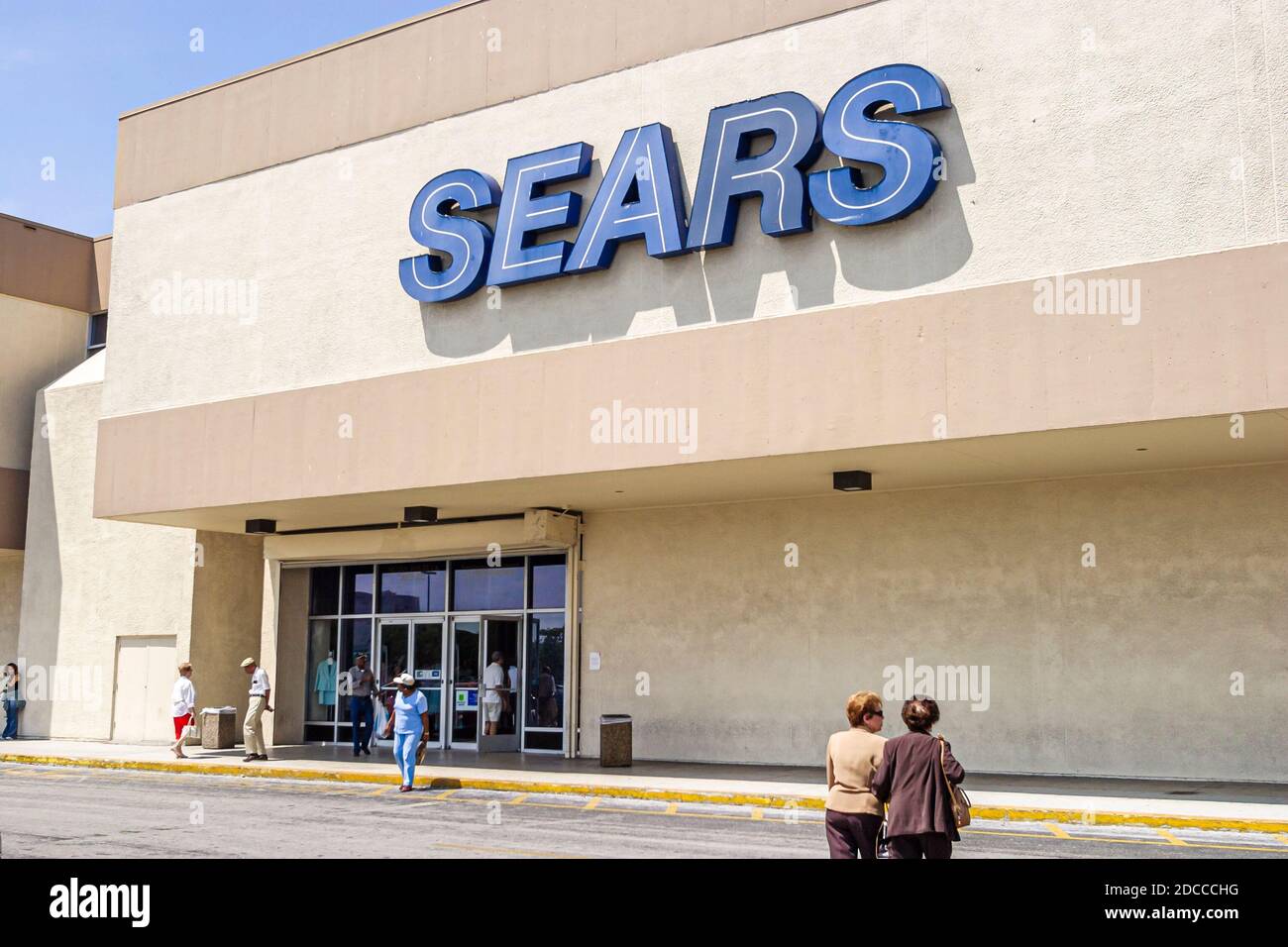 Florida Hialeah Sears department store,outisde exterior entrance front ...