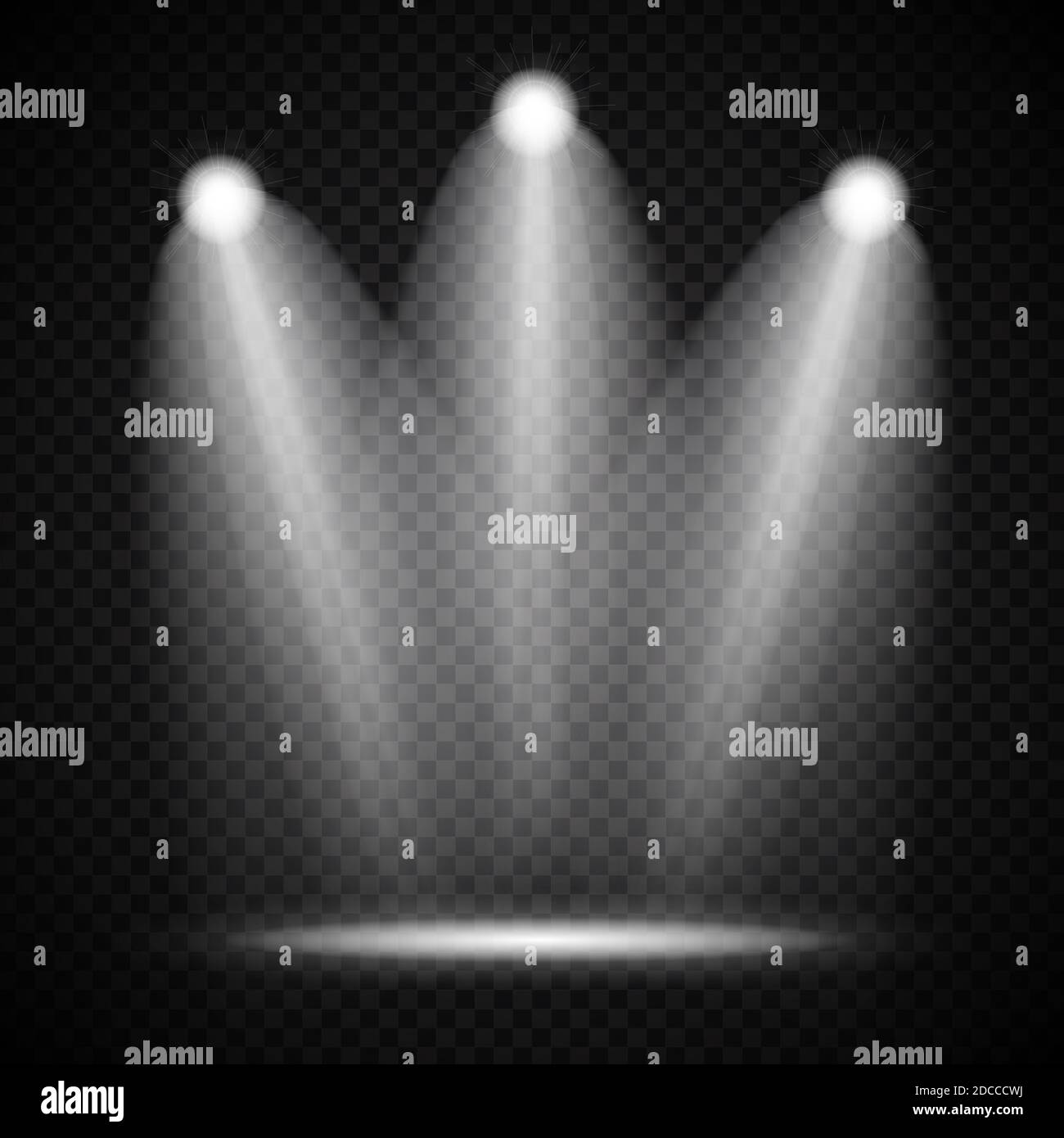 Realistic Bright Projectors Lighting Lamp with Spotlights Lighting ...