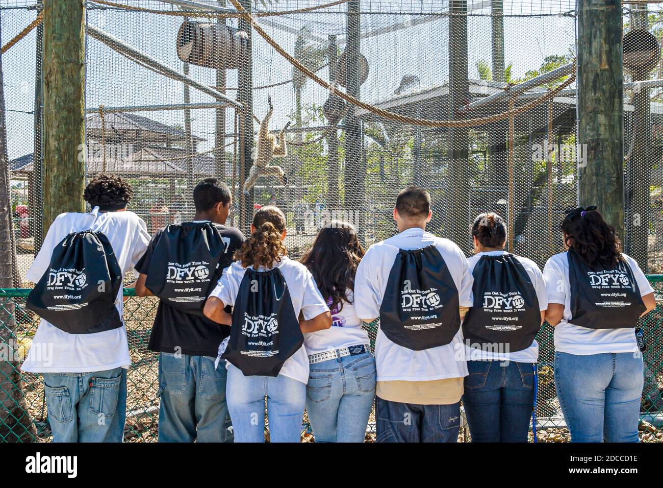 Miami Florida,Parrot Jungle Island eco-adventure park,school field trip ...