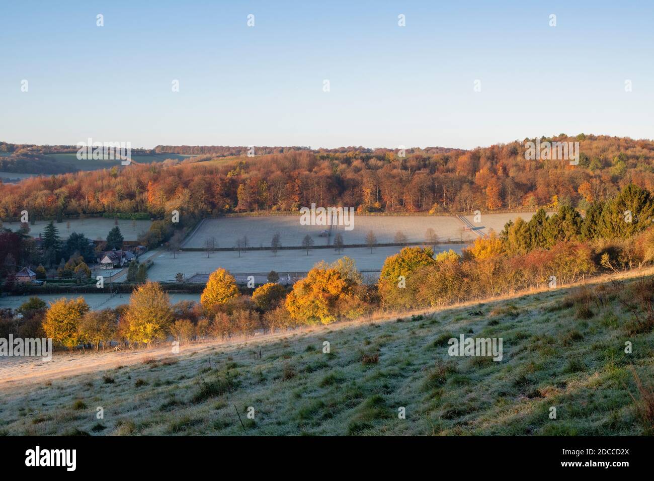 Uk countryside frosty hi-res stock photography and images - Alamy