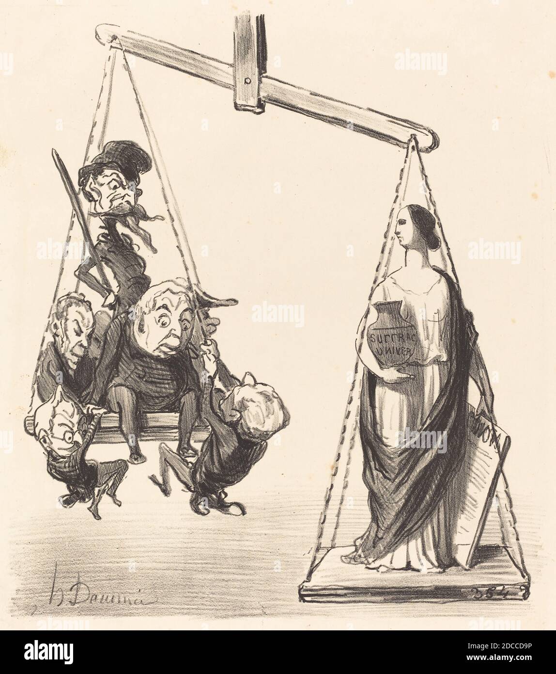 Honore Daumier Lithograph High Resolution Stock Photography and Images ...