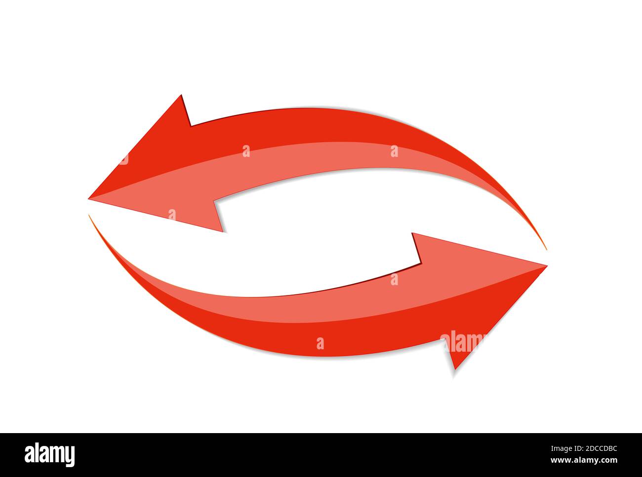 Red Arrow 3d Sign Icon. illustration Isolated on White Background Stock ...