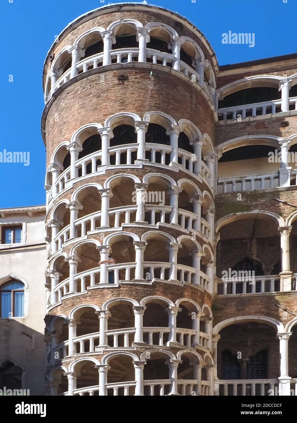 Beautiful tower palazzo contarini in Venice in Italy Stock Photo - Alamy