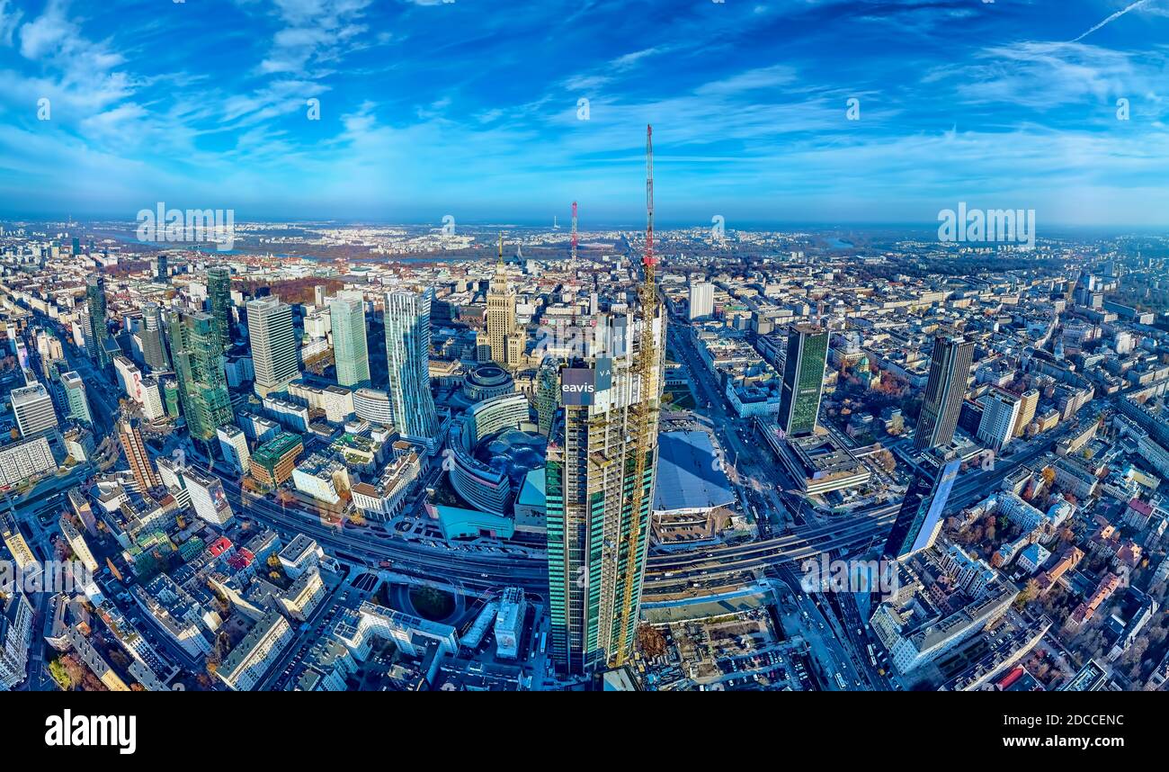 Warsaw varso tower construction site hi-res stock photography and ...