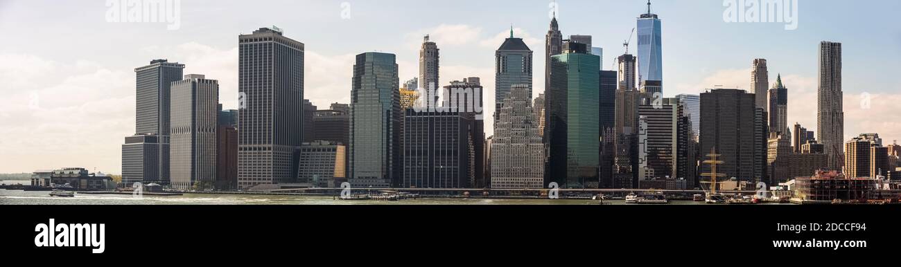 Manhattan. New York City skyline panorama Stock Photo - Alamy