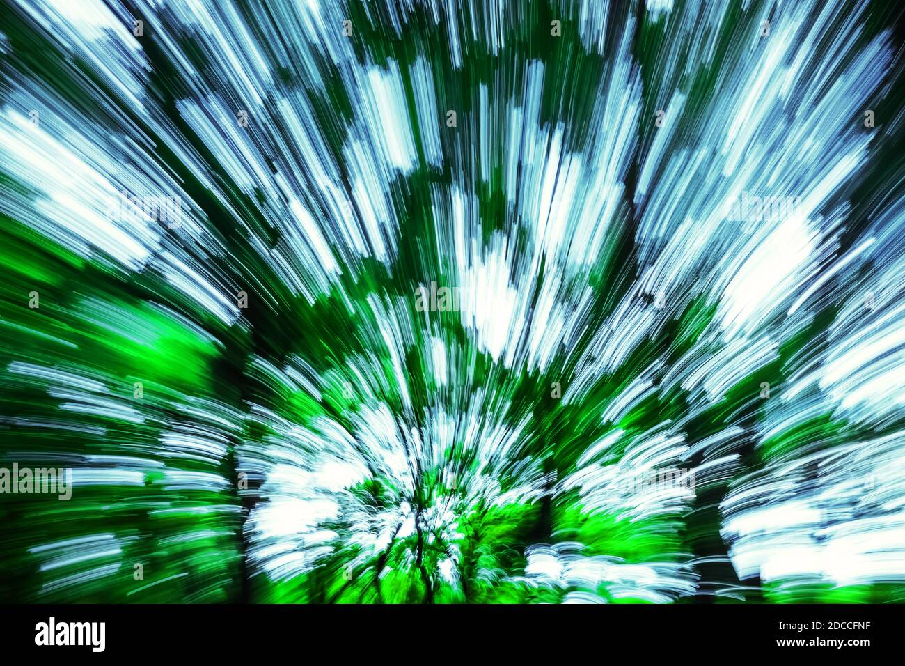 Abstract nature background. Green trees in motion blur style Stock ...
